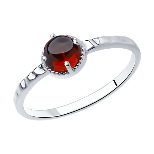 Кольцо из серебра с гранатом SOKOLOV – купить в официальном интернет ...