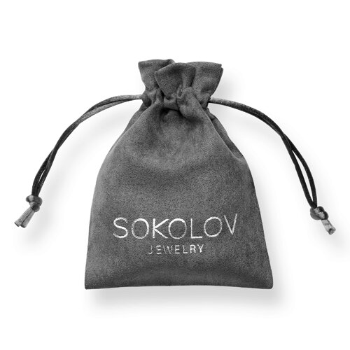 Серьги длинные из серебра с фианитами SOKOLOV - купить в официальном ...