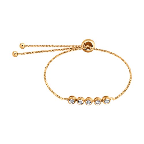 Браслет из комбинированного золота с бриллиантами SOKOLOV - купить в ...