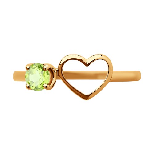 Кольцо из золота с хризолитом SOKOLOV - купить в официальном интернет ...