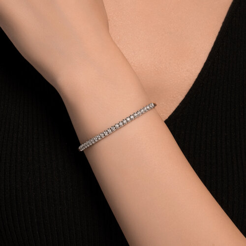 Браслет из комбинированного золота с бриллиантами SOKOLOV - купить в ...